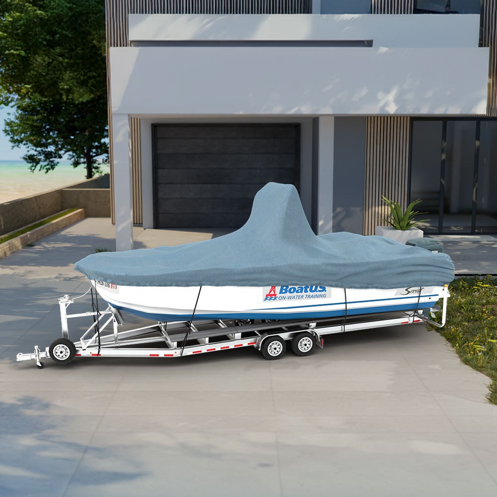 Flats Blunt Nose Boat Cover with Customization | Covers & All UK