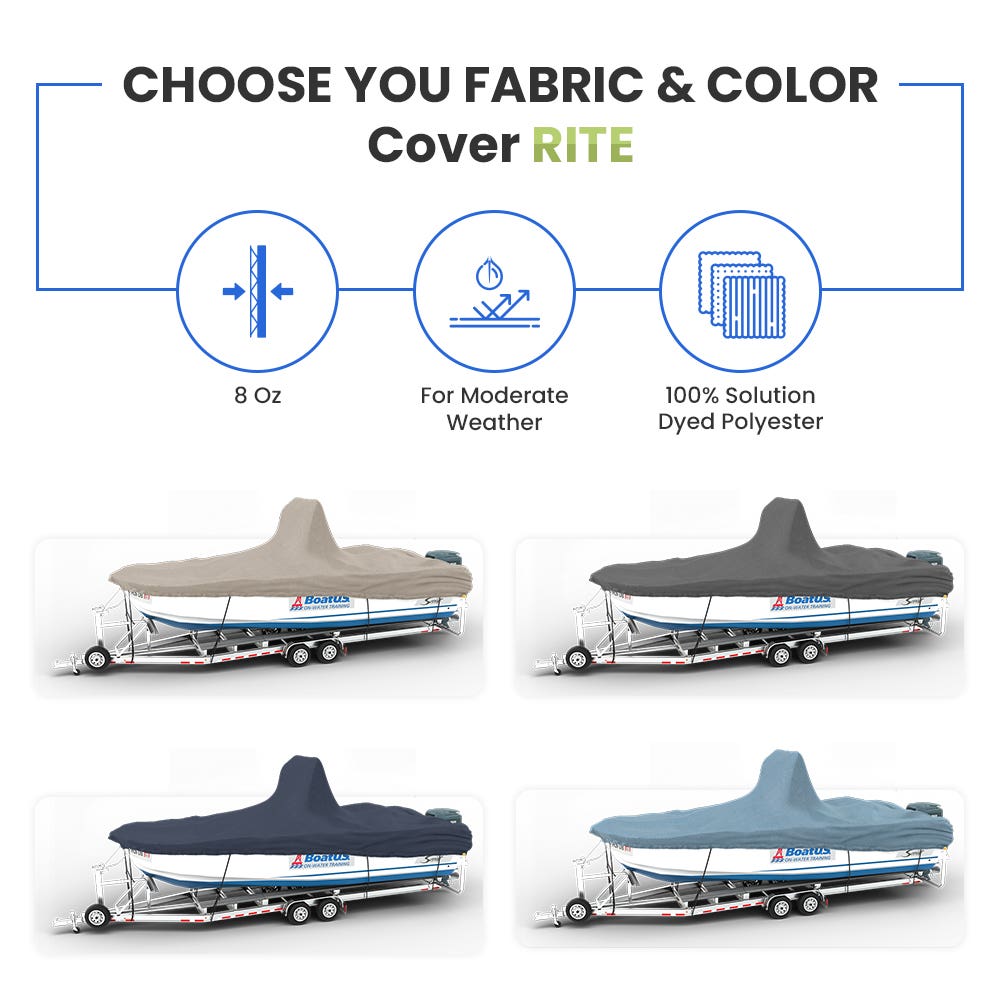 Flats Blunt Nose Boat Cover with Customization | Covers & All UK