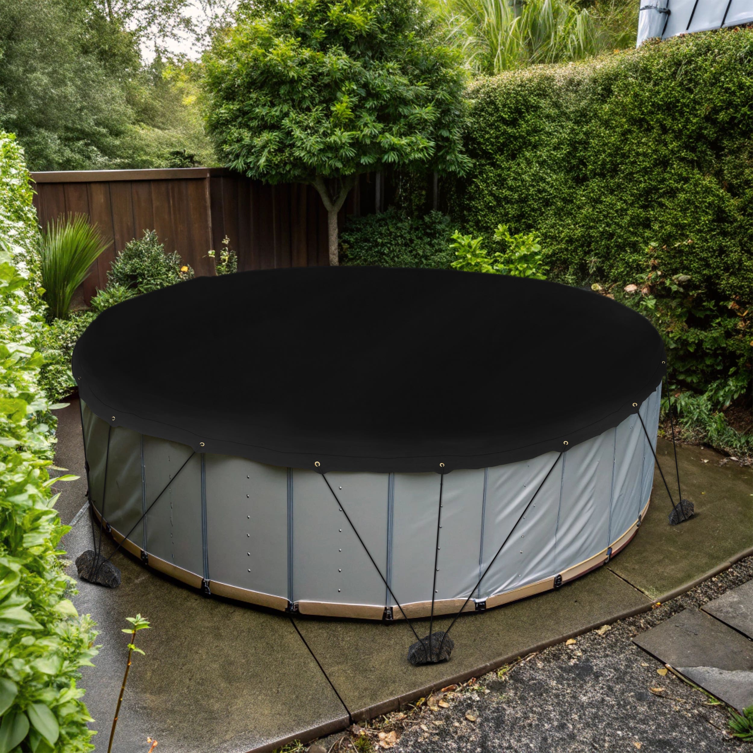Custom Medium Duty Vinyl Tarp - Round
