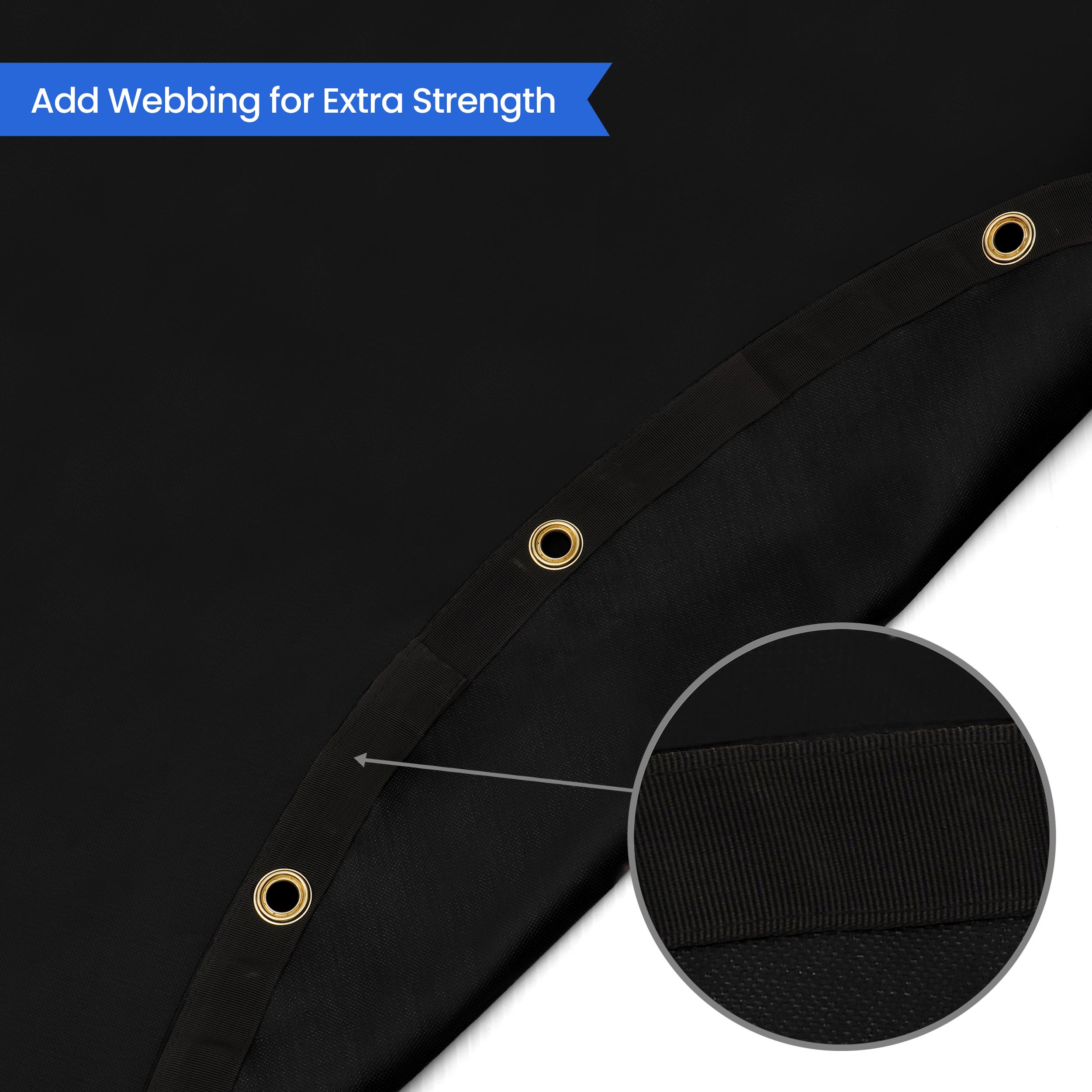 Custom Medium Duty Vinyl Tarp - Round