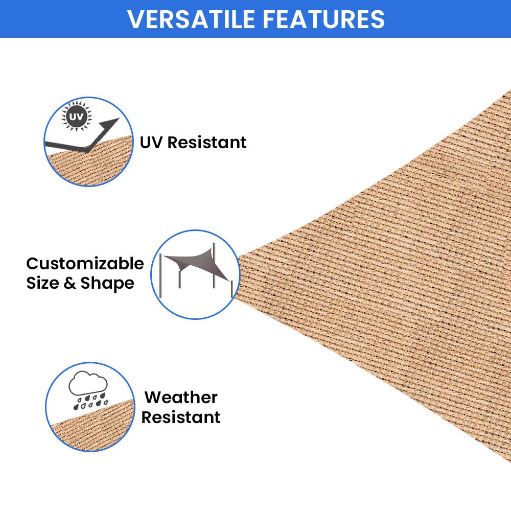 Triangle Sun Shade Sails With Upto 25% OFF | Covers & All UK