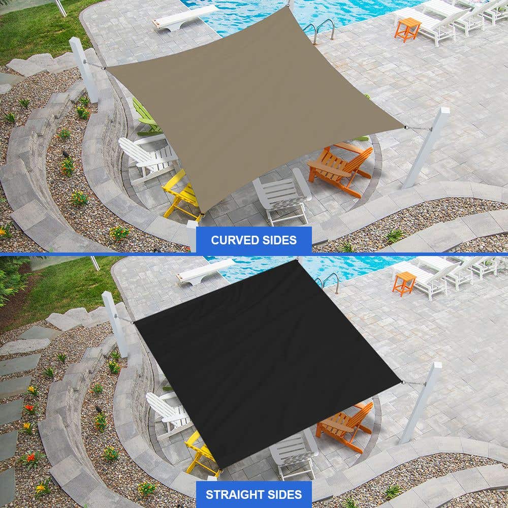 Buy UV-resistant Square Waterproof Sun Shade Sail| Covers & All