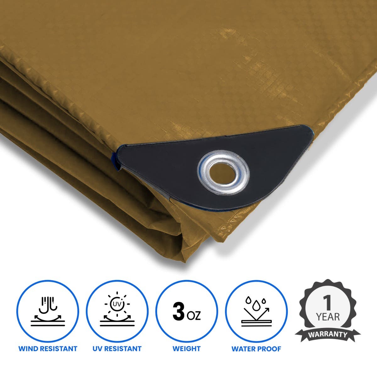 Buy 5' x 7' Economy Poly tarpaulins & Get 20% Off | Covers & All UK