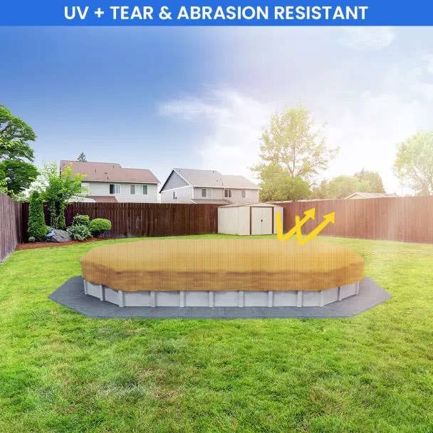 Custom Grecian Pool Covers - Above Ground Pools | Covers & All UK