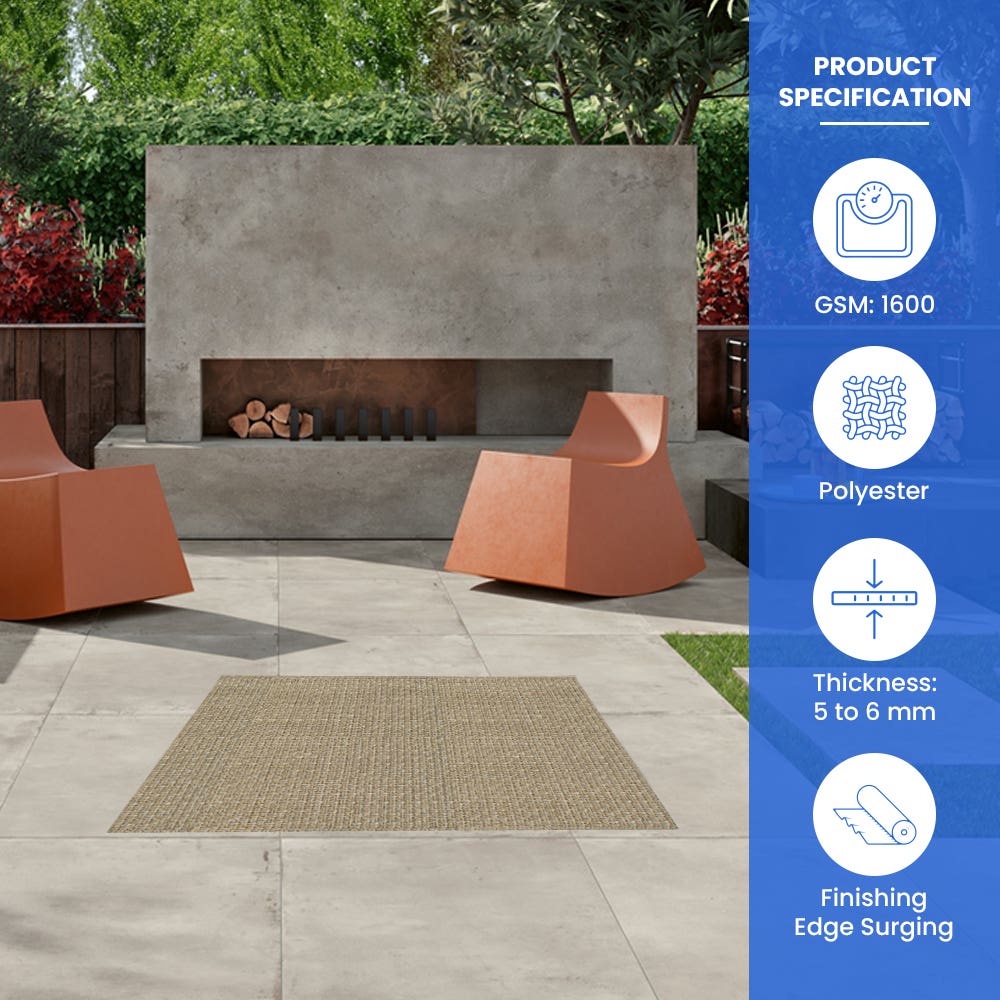 Square Outdoor Rugs for Patio & Garden | Covers & All UK