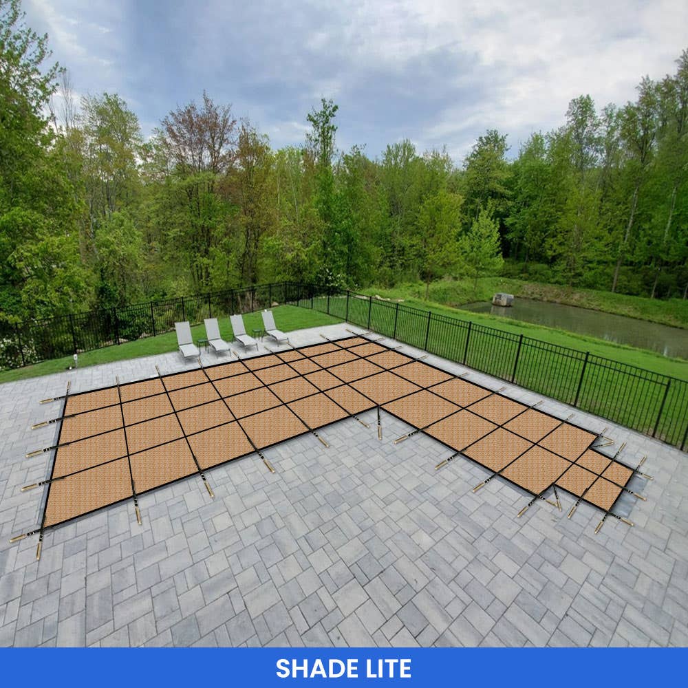Buy Center Steps L Shape Pool Cover & Get 20 % OFF | Covers & All UK