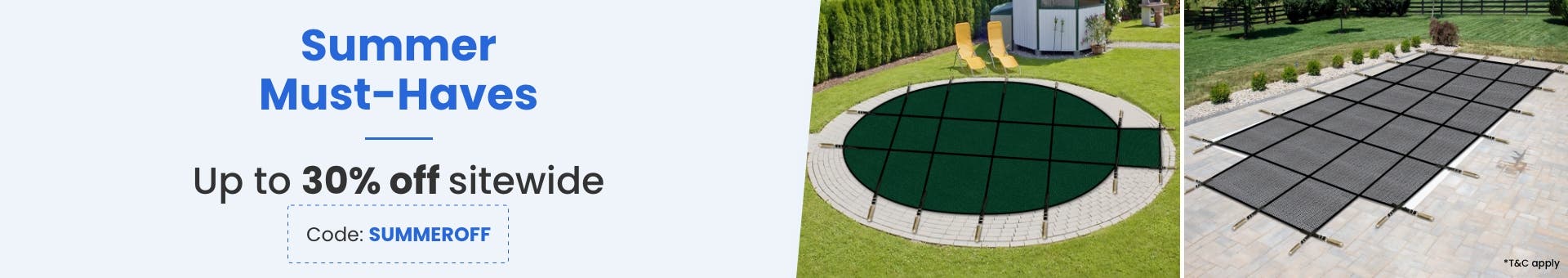 L Shaped Pool Covers at Best Prices | Covers & All UK