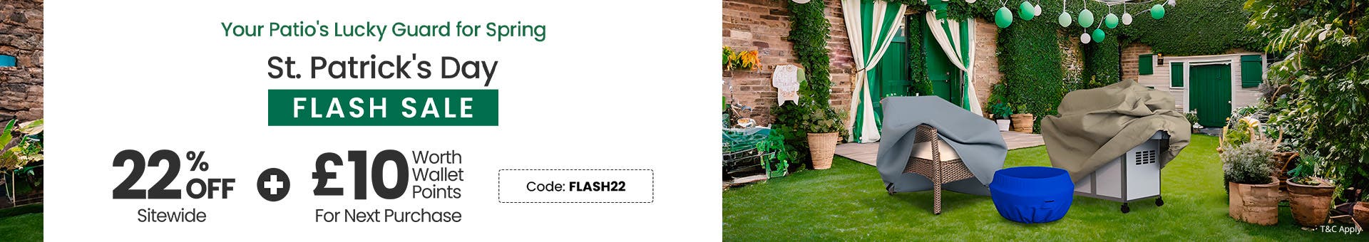 St. Patrick's Day Flash Sale - 22% Off Sitewide | Covers & All